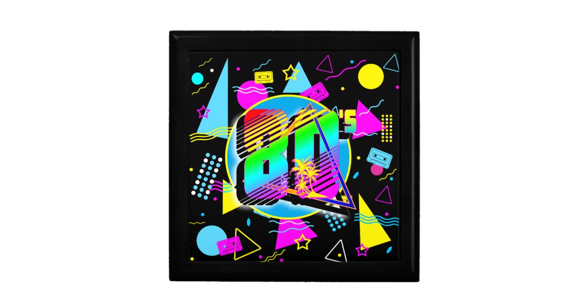 80'S RETRO VINTAGE OLD SCHOOL STYLE GIFT BOX | Zazzle