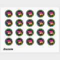 80s Sticker Label, Neon 80s Party Decorations | Zazzle