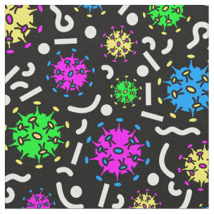 virus on black fabric | Zazzle