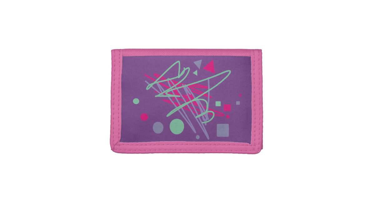 80s wallet eighties vintage splash medley art | Zazzle