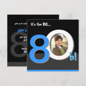 80th Big 8Oh! Photo Template Birthday Party | Zazzle
