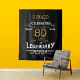 80th Birthday Black Gold Legendary Photo Backdrop | Zazzle