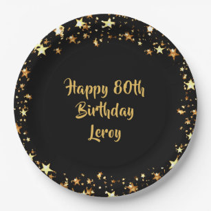 80th Birthday Plates | Zazzle