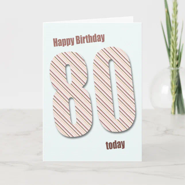 80th birthday card | Zazzle