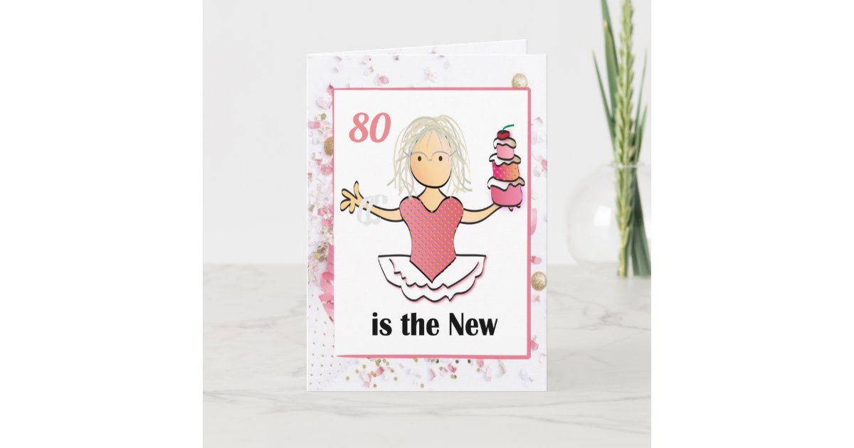 80th Birthday Card For Her Funny And Fun