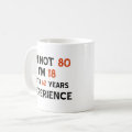 80th birthday designs coffee mug | Zazzle