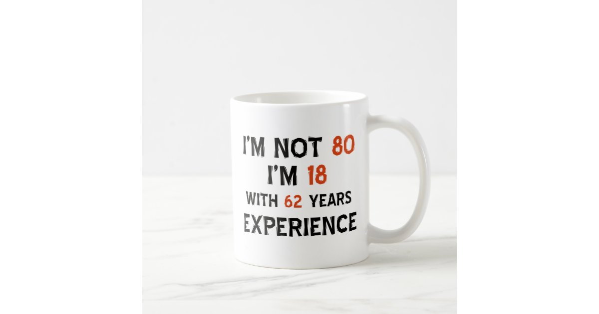 80th birthday designs coffee mug | Zazzle