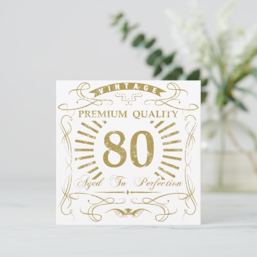 80th Birthday Gag Gift Card | Zazzle