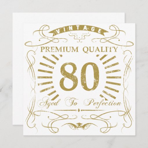 80th Birthday Gag Gift Card | Zazzle