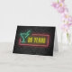 80th Birthday Neon Sign on Brick Card | Zazzle