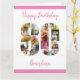 80th Birthday Number 80 Photo Collage Big Custom Card | Zazzle