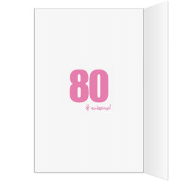 80th Birthday Number 80 Photo Collage Personalized Card | Zazzle