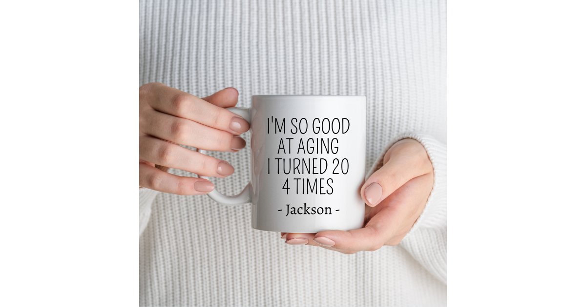 80th Birthday Party Gift 80 year old Personalized Mug | Zazzle