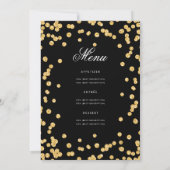 80th Birthday Party Program Gold Glitter w/ Menu | Zazzle