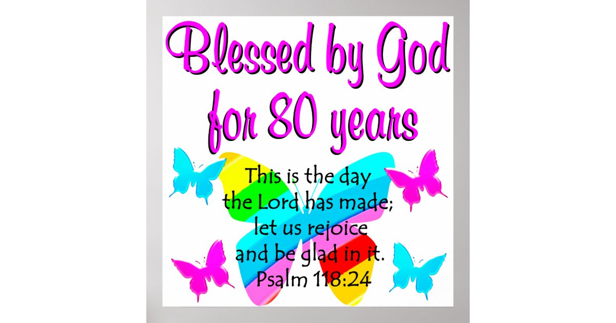 80TH BIRTHDAY PRAYER POSTER Zazzle 80th-birthday-prayer-poster-zazzle