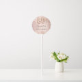80th birthday rose gold blush glitter name balloon | Zazzle