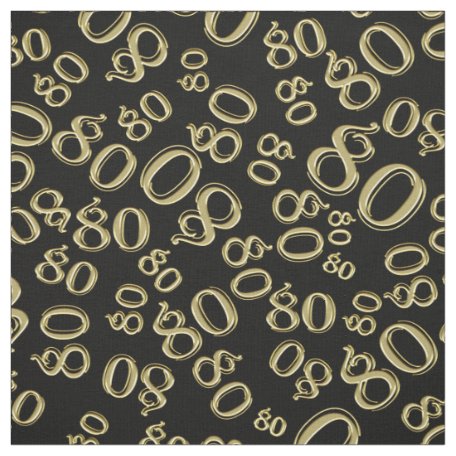 70th Cool Number Pattern Green and White 70 Fabric | Zazzle