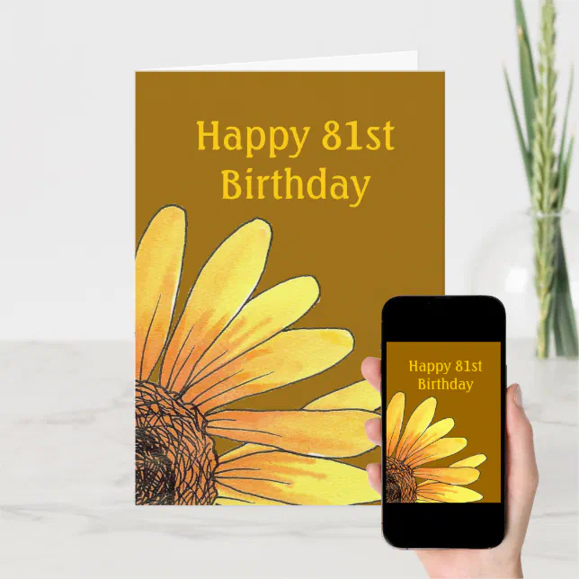 81st Birthday Card | Zazzle