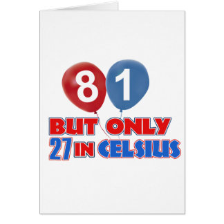 81st Birthday Cards | Zazzle