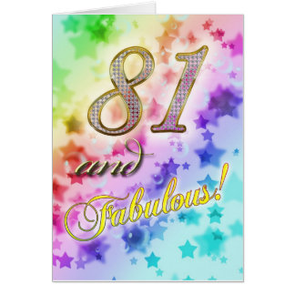 81st Birthday Cards - Greeting & Photo Cards | Zazzle