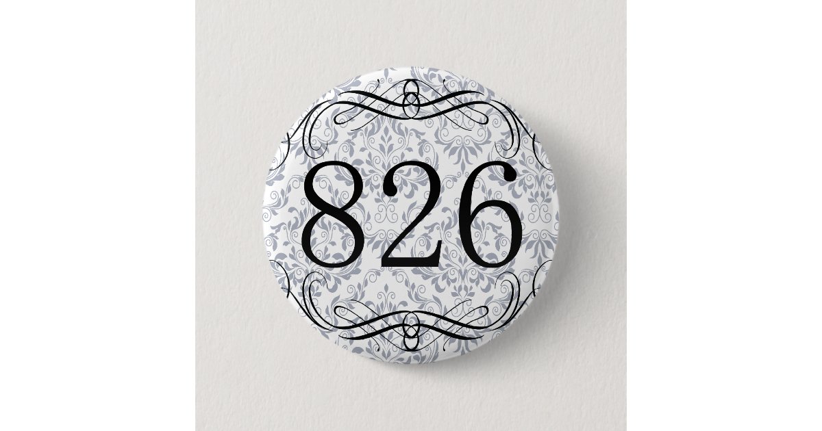 826 Area Code Button | Zazzle