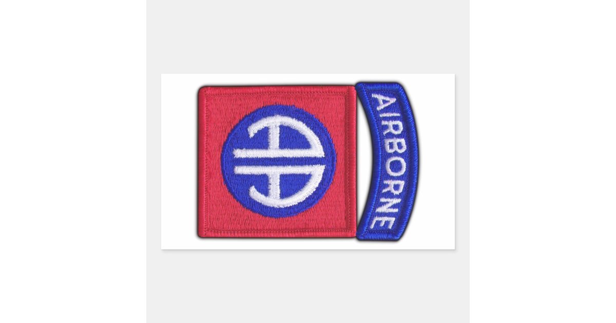 82nd ABN Airborne Div Vets LRRP Rectangular Sticker | Zazzle