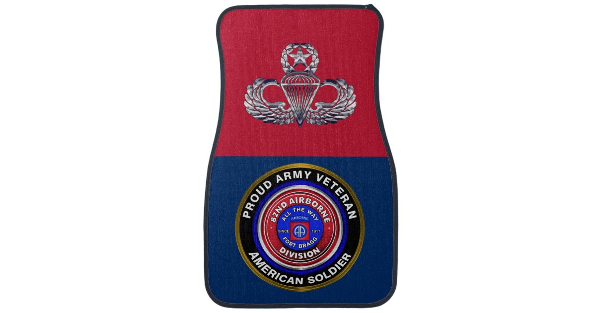 82nd Airborne Division Airborne Veteran Car Floor Mat | Zazzle