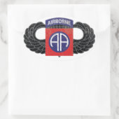 82nd Airborne Division "All American" - RUSTIC Oval Sticker | Zazzle