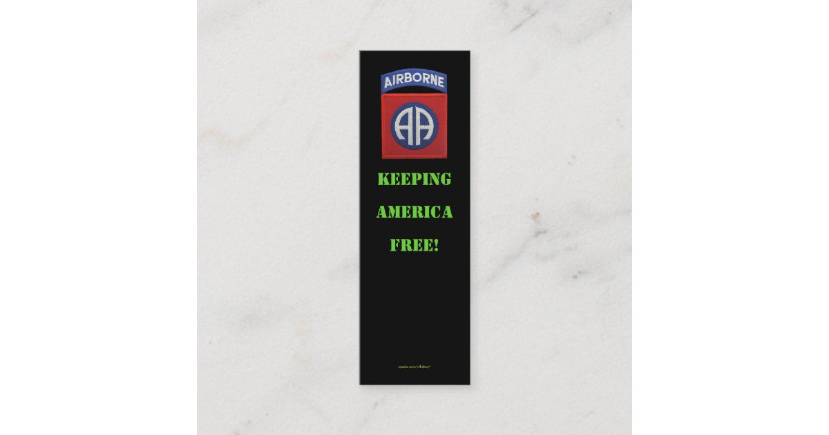 82nd airborne division flash patches Profile Card | Zazzle