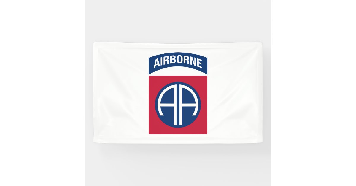 82nd Airborne Division Insignia Military Veteran Banner | Zazzle