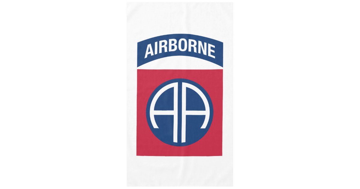 82nd Airborne Division Insignia Military Veteran Tablecloth | Zazzle