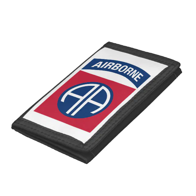 82nd Airborne Division Insignia Military Veteran Trifold Wallet | Zazzle