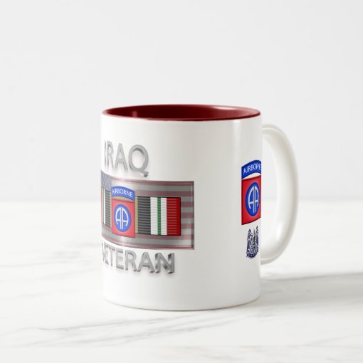 82nd Airborne Division Iraq Veteran Two-Tone Coffee Mug | Zazzle