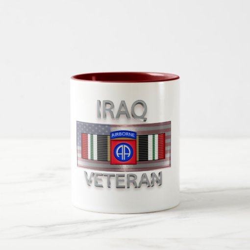 82nd Airborne Division Iraq Veteran Two-Tone Coffee Mug | Zazzle