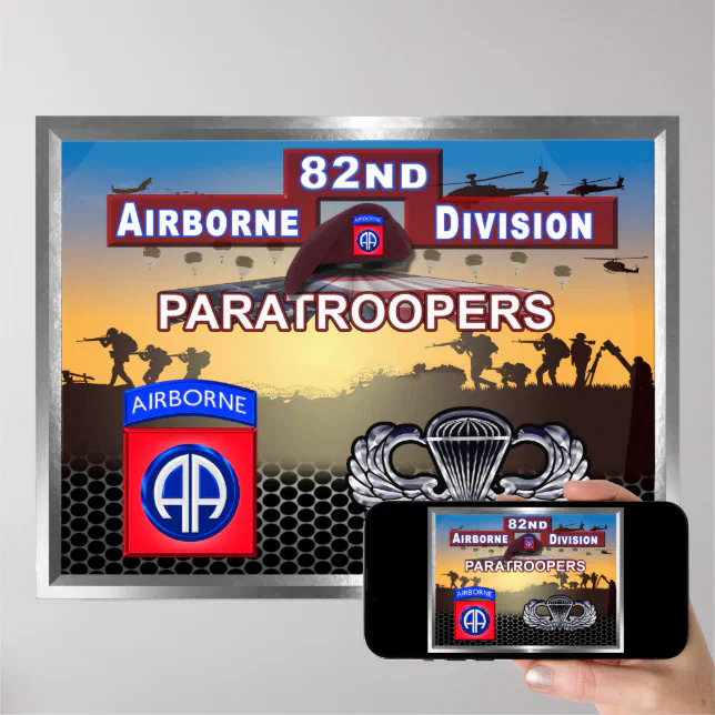 82nd Airborne Division Paratroopers Poster | Zazzle