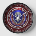 82nd Airborne Division Sustainment Brigade Clock | Zazzle