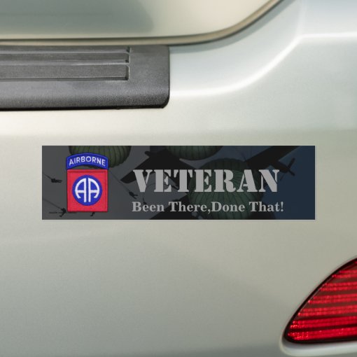 82nd airborne division veterans bumper sticker | Zazzle