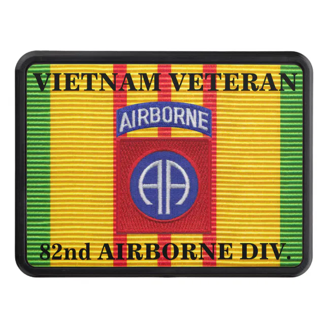 82nd Airborne Division VSM Ribbon Hitch Cover | Zazzle