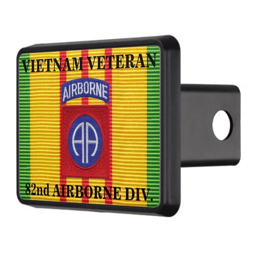 82nd Airborne Division VSM Ribbon Hitch Cover | Zazzle