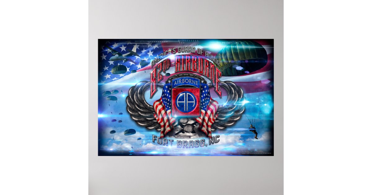 82nd Airborne Fort Bragg Poster | Zazzle