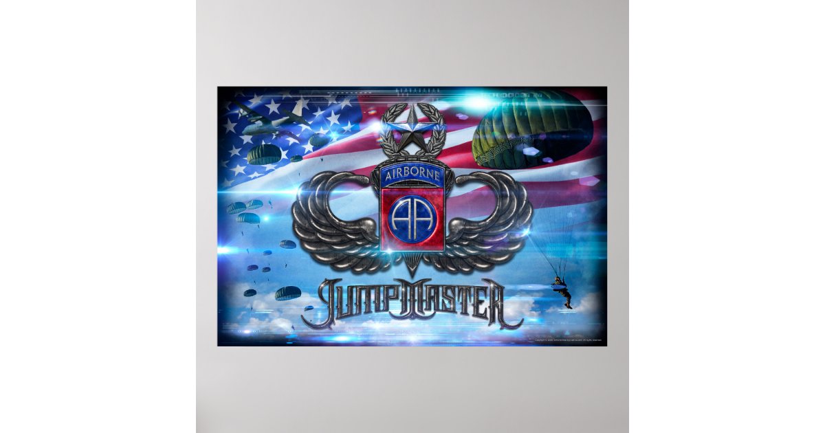 82nd Airborne Jumpmaster Poster | Zazzle