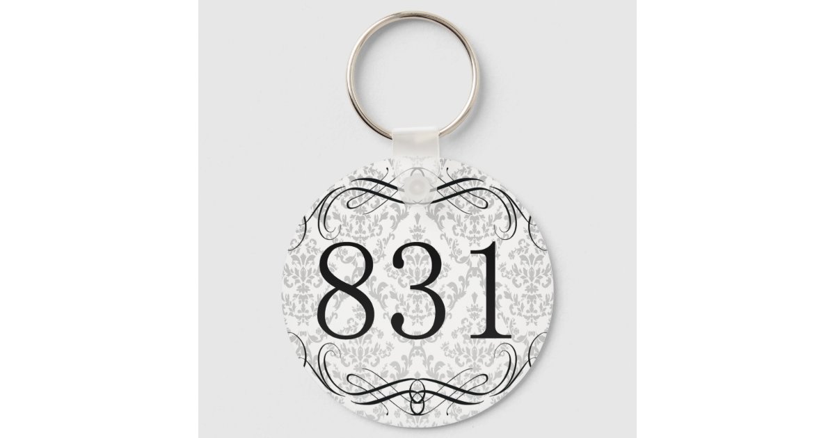 831 Area Keychain | Zazzle