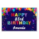 83rd Birthday Balloons Navy Blue Extra Large Jumbo Card | Zazzle