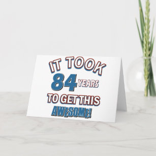 84th Birthday Cards | Zazzle