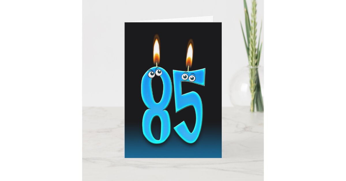 85th Birthday Candles Card | Zazzle.com