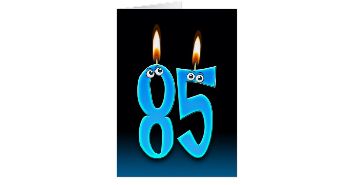 85th Birthday Candles Card | Zazzle.com