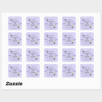 85th Birthday Party | DIY Text Square Sticker | Zazzle