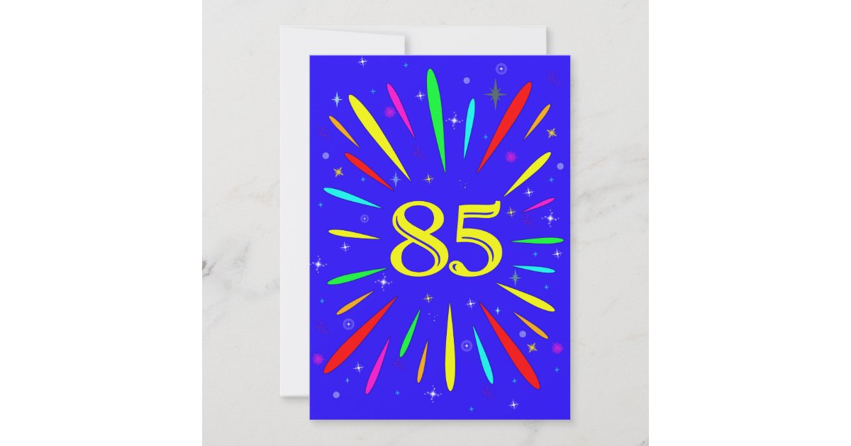 85th Birthday Party Invitation Explosion | Zazzle