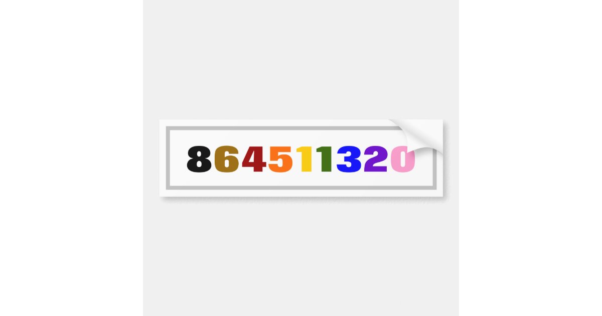 864511320 BUMPER STICKER | Zazzle