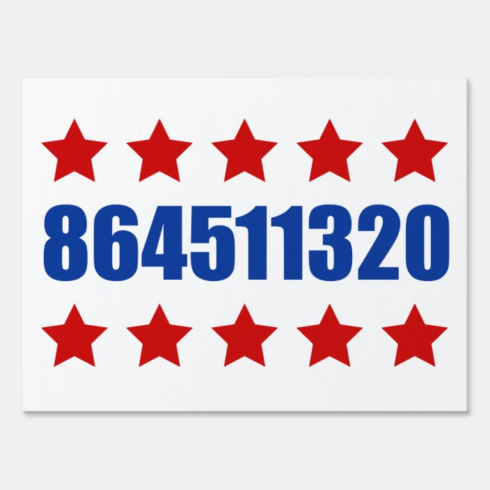 864511320 Stars Political Sign | Zazzle.com